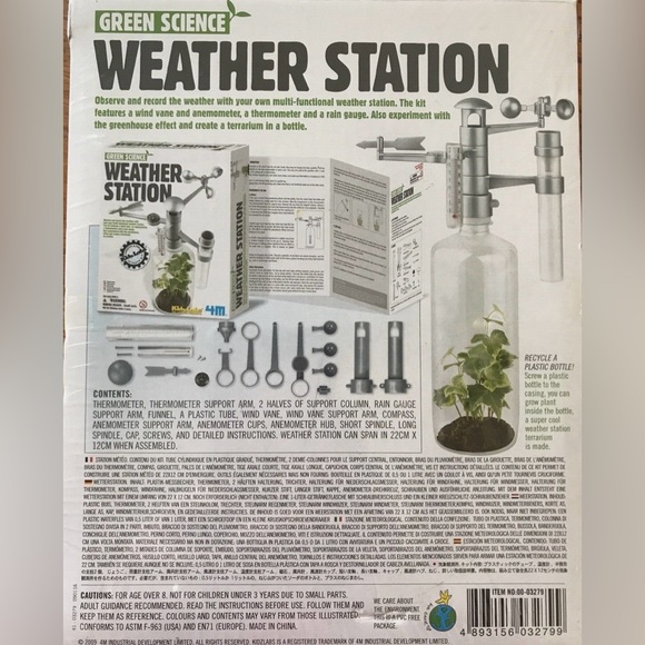 KidzLabs | Toys | Nwt Nib Green Science 4m Kidz Labs Weather Station ...